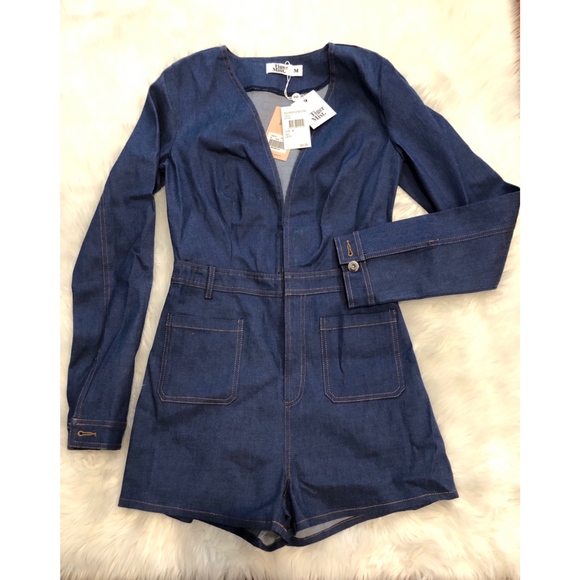 Tiger Mist | Pants & Jumpsuits | Tiger Mist Dakota Denim Playsuit ...